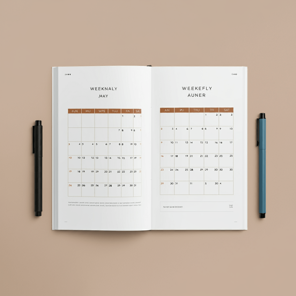 Large Print Weekly Planner And 12-month Calendar 2024 - Easy To See